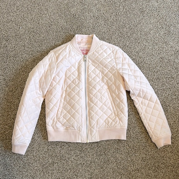 Levi's | Jackets & Coats | Good Condition Levis Pink Puffer Jacket ...
